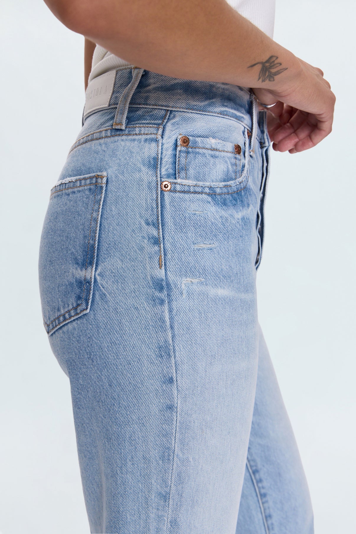 Cassie Super High Rise Straight Jean - Radiant Vintage – Pistola Denim