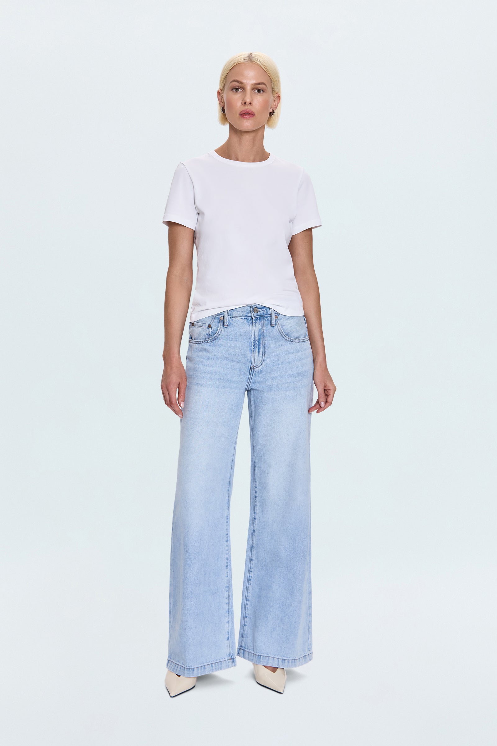 Jadyn Low Slung Palazzo Jean - Chateau – Pistola Denim