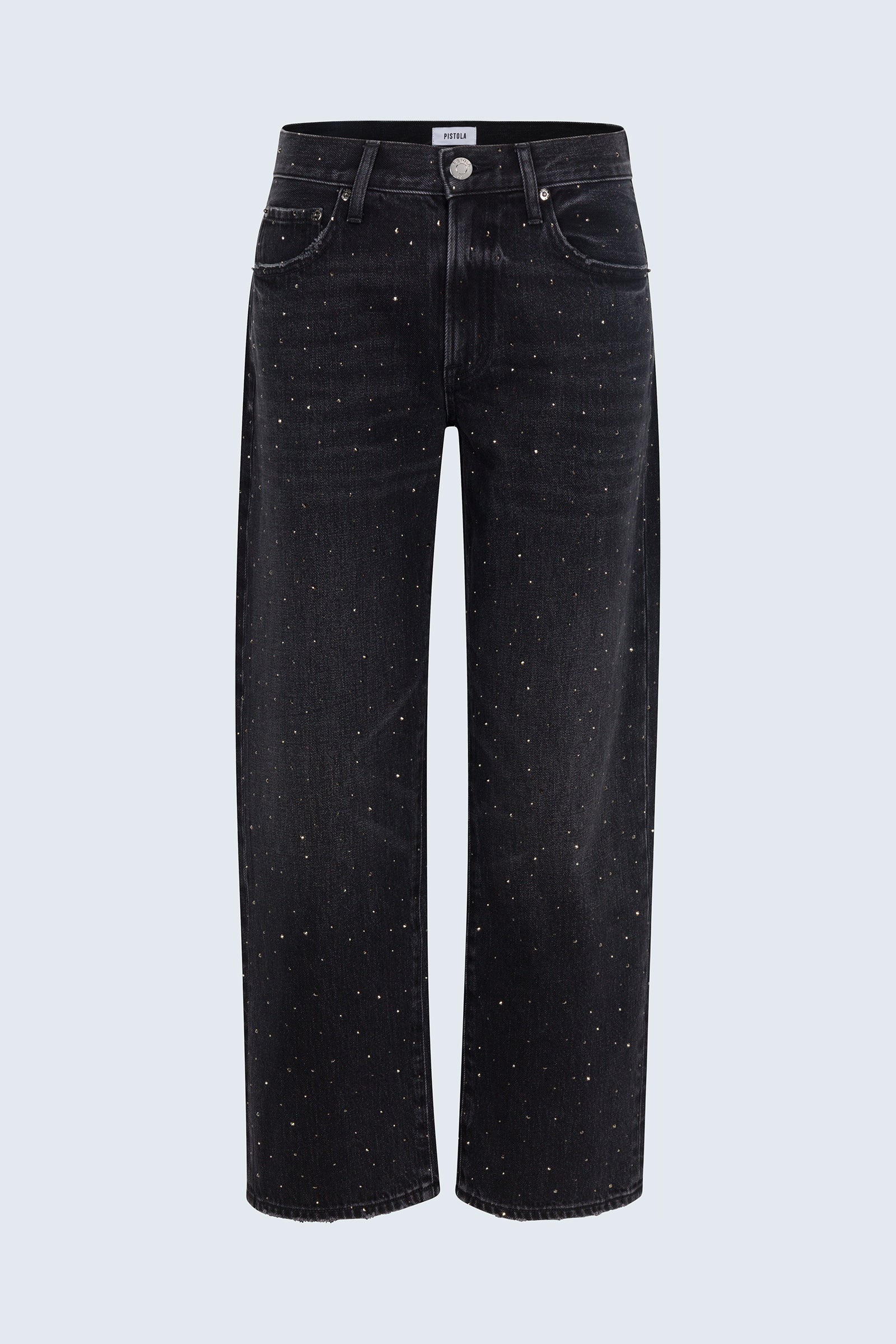 PETITE Lexi Mid Rise Bowed Straight Jean - Silver Screen – Pistola Denim
